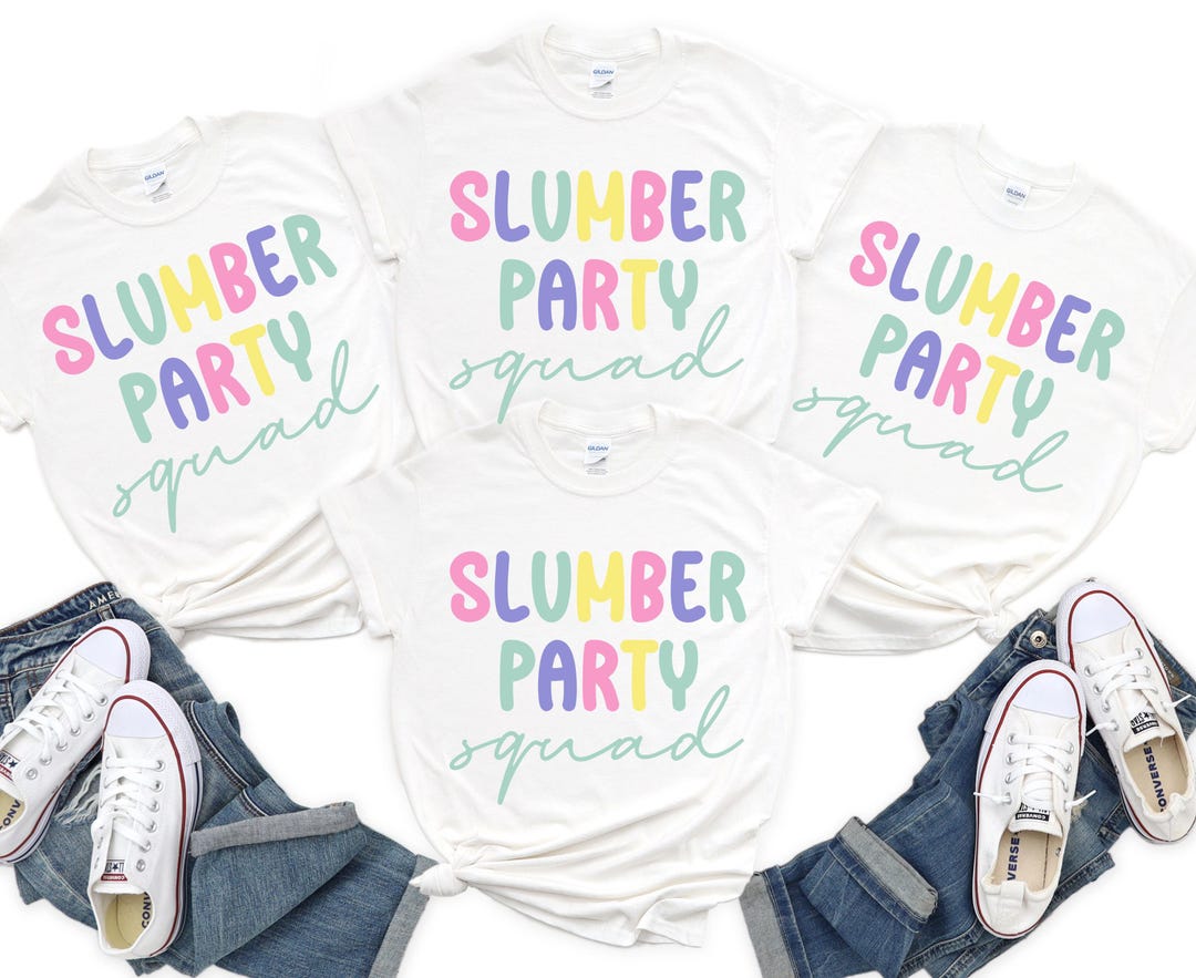 Slumber Party Squad Png, Sleepover Png, Pajama Party Png, Birthday ...