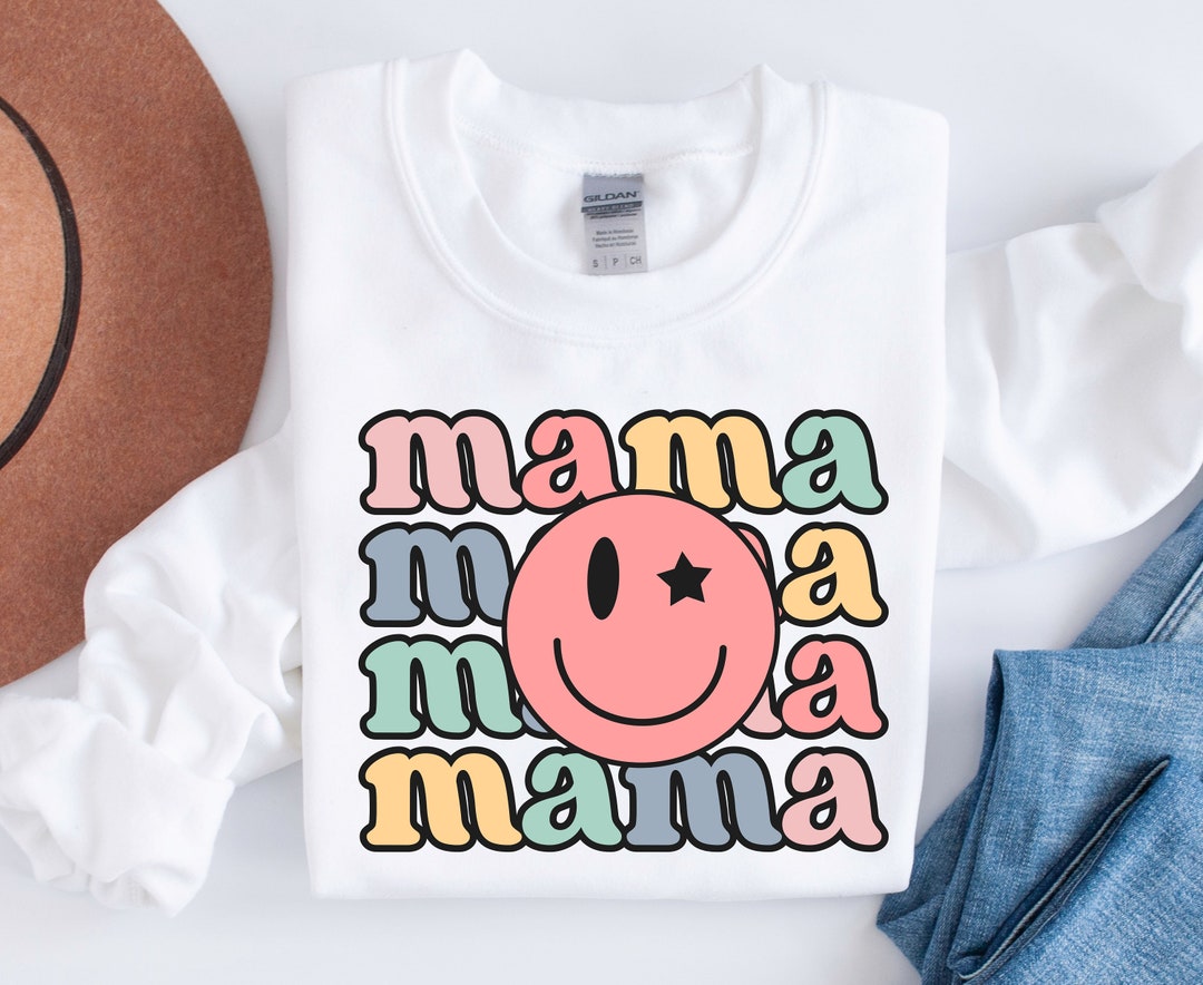Retro Mama Smiley PNG, Smiley Face Mama Design, Mother's Day, Mom Png ...