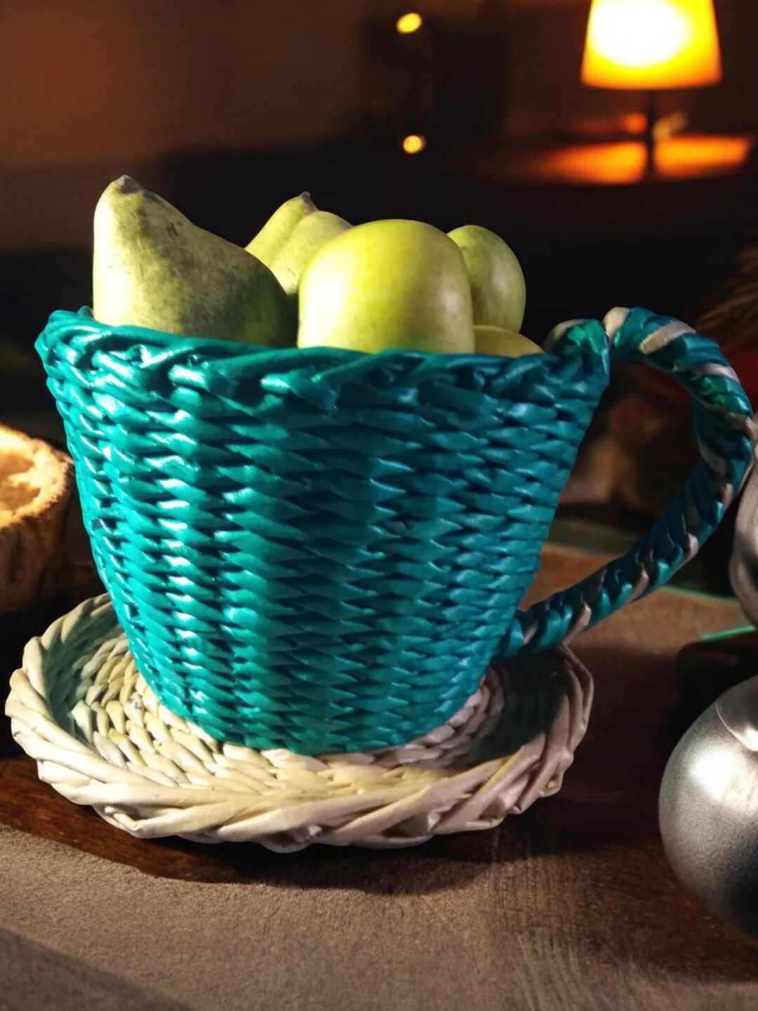 Recycled Newspaper Basket, Eco-friendly Handcrafted Magazine Paper ...