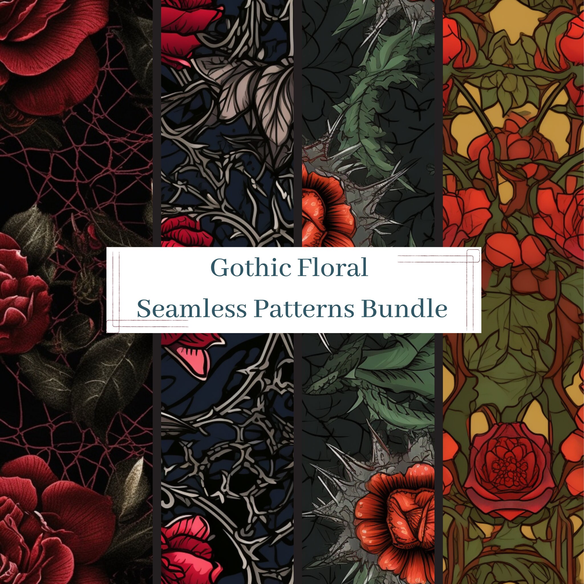 Gothic Flower Patterns