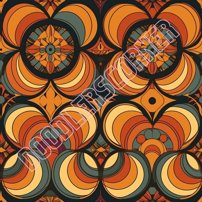 1970's Seamless Patterns Bundle - Etsy