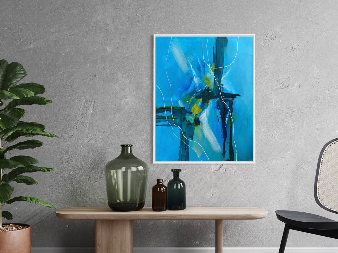 Vivid Abstract Wall Art. Painting Abstract. Wall Art Original. Paintigs ...