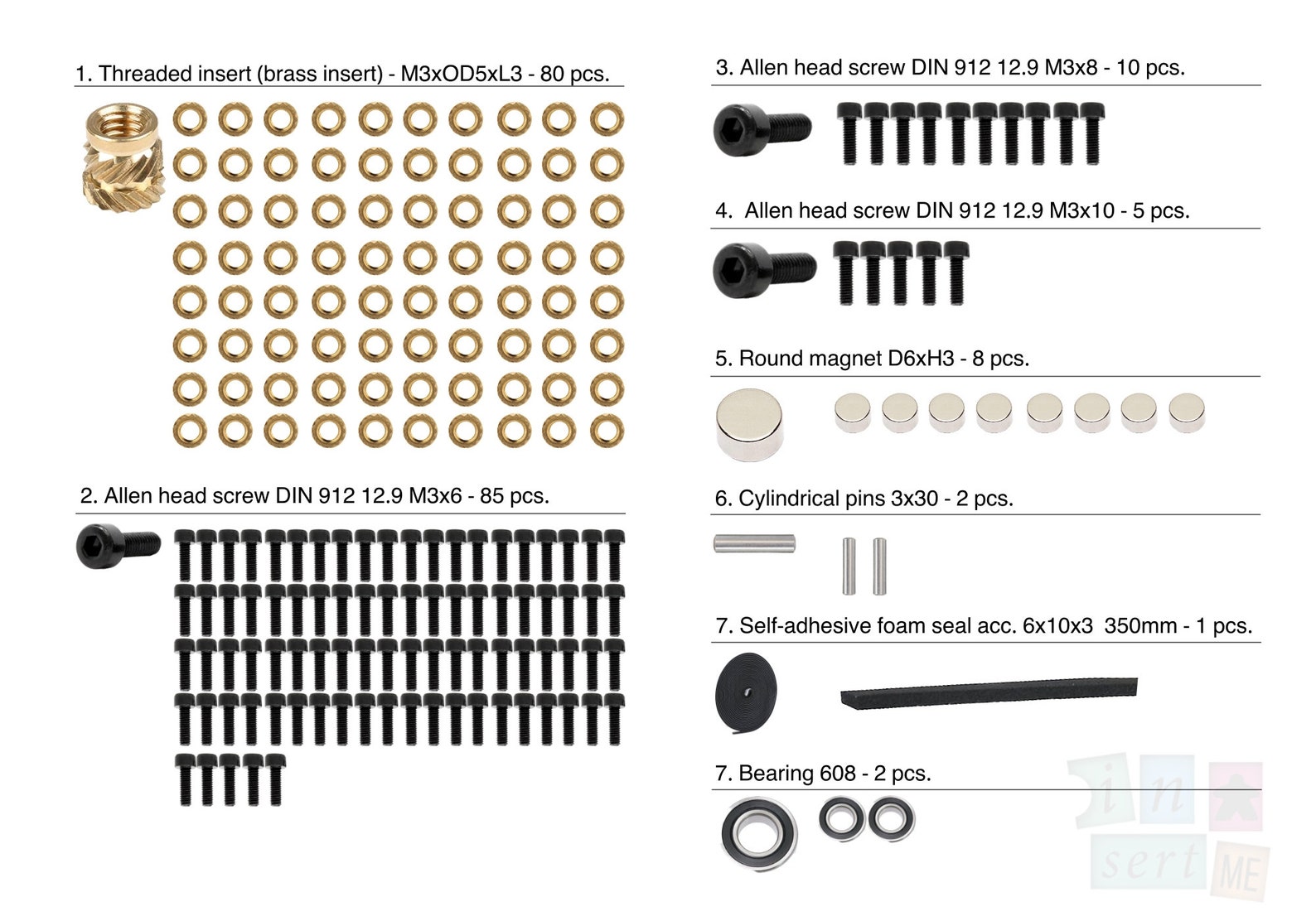 Bambu Lab P1P Enclosure ARC Acrylic (plexiglass) Panels and Accessories ...