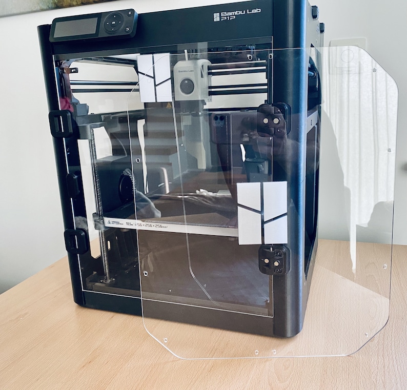 Bambu Lab P1P Enclosure ARC Acrylic (plexiglass) Panels and Accessories ...