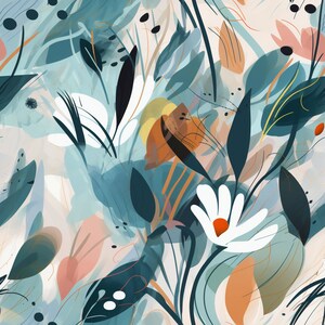 Spring Flowers - Digital Paper - Etsy