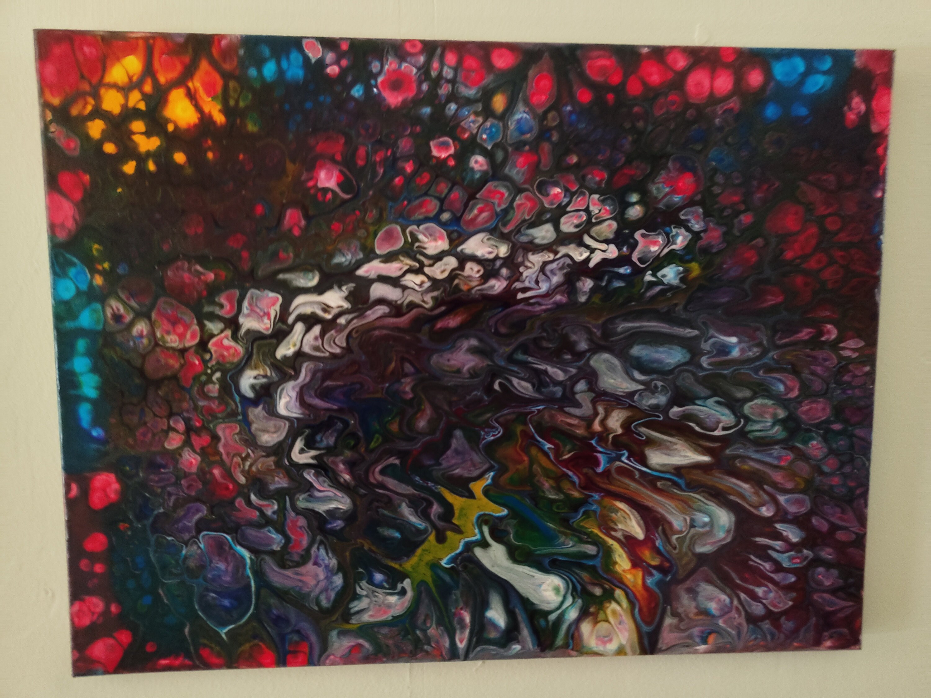 Colorfull Acryllic Pour With Big Cells - Etsy