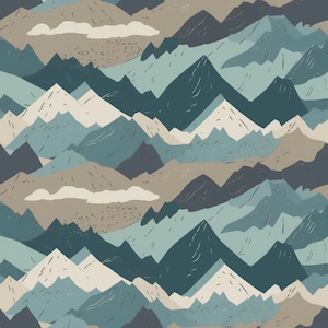 Mountain Pattern Seamless - Etsy