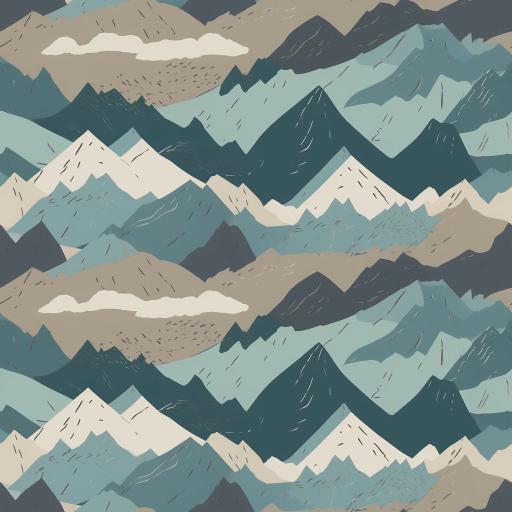 Mountain Pattern Seamless - Etsy