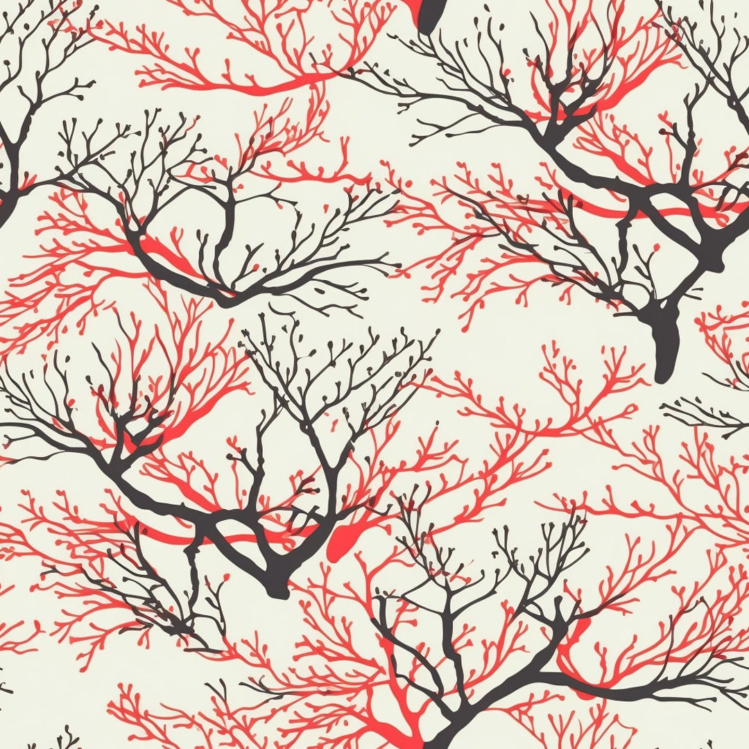 Seamless Tree Branch Pattern - Etsy