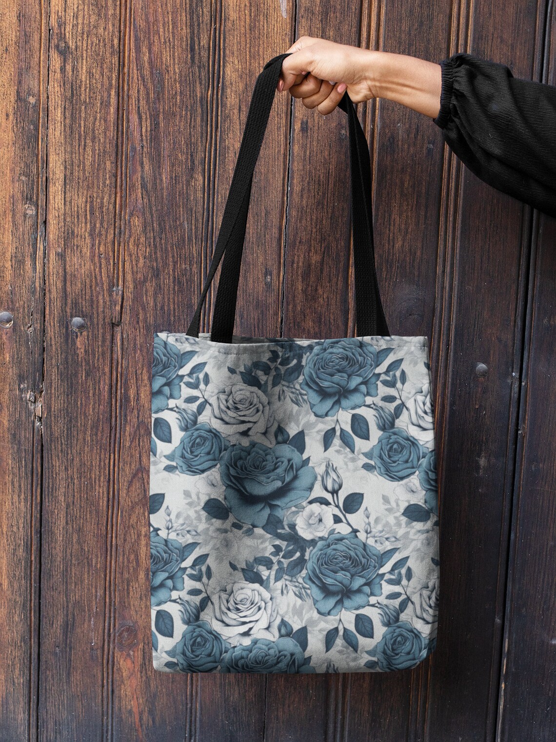 Seamless Blue Roses Pattern - Etsy