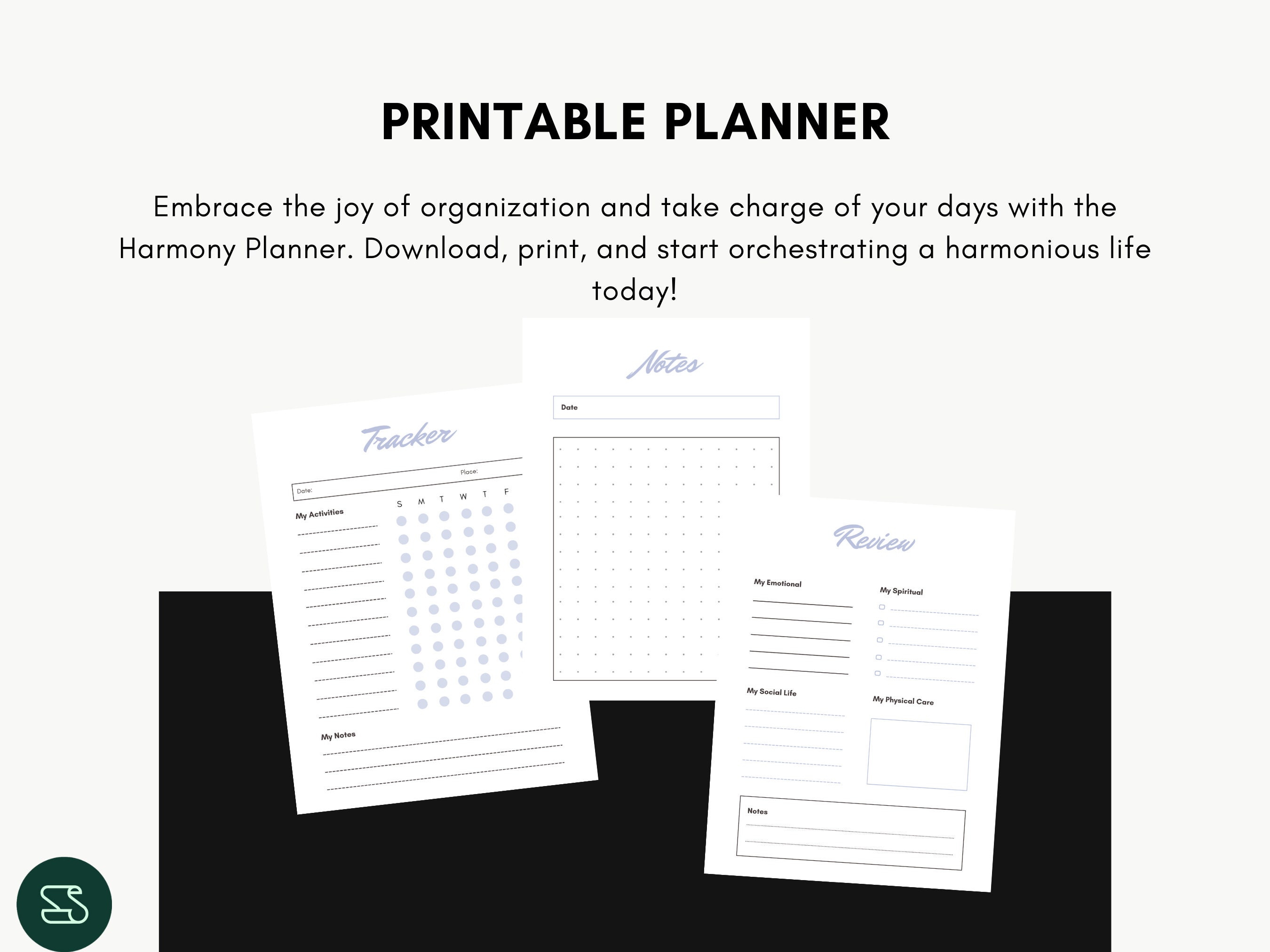 Self Care Sheet Digital Printable Planner Template Minimalist Planner ...