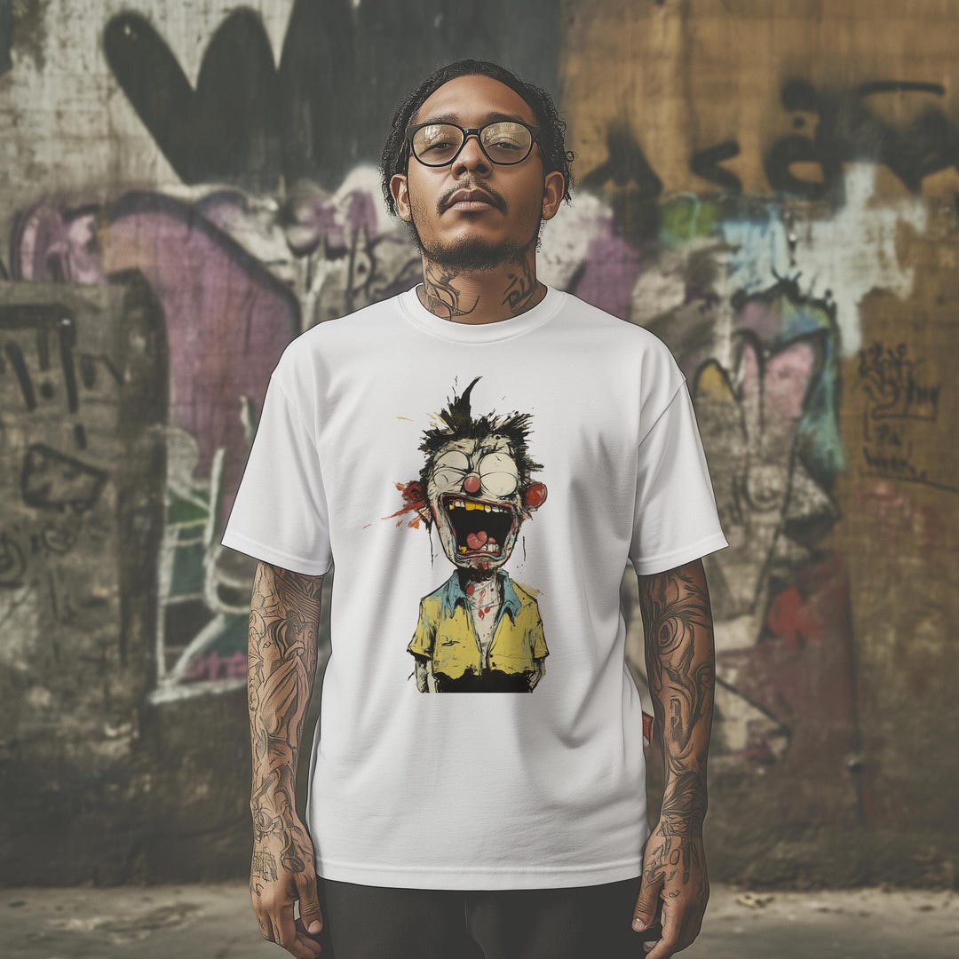 Gonzo Hunter S Thompson Style T-shirt, Freaked Out Guy Tee, Ralph ...