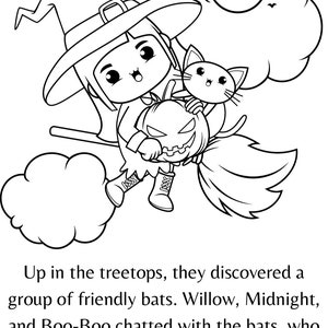 Interactive Story Coloring Book Halloween Willow Witch's Magical ...