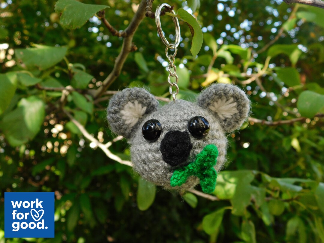 Koala Animal Crochet for Charity With or Without Keychain - Etsy