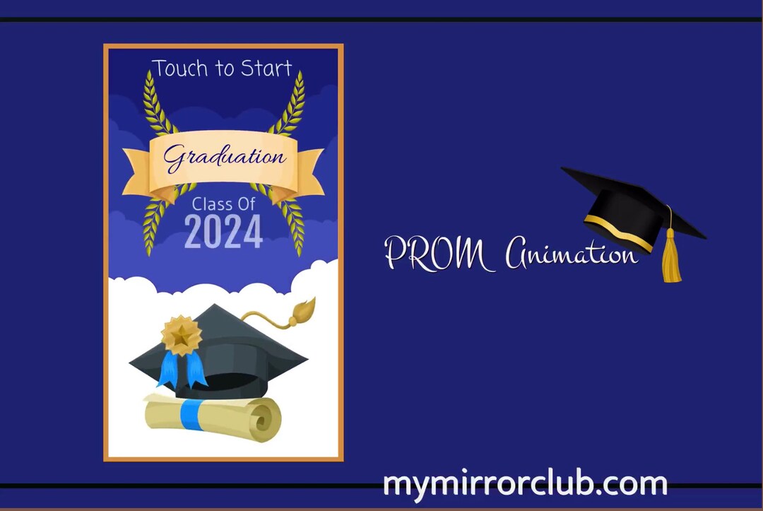 PROM/GRADUATION Photo Booth Animation 1080x1920 Customizable - Etsy