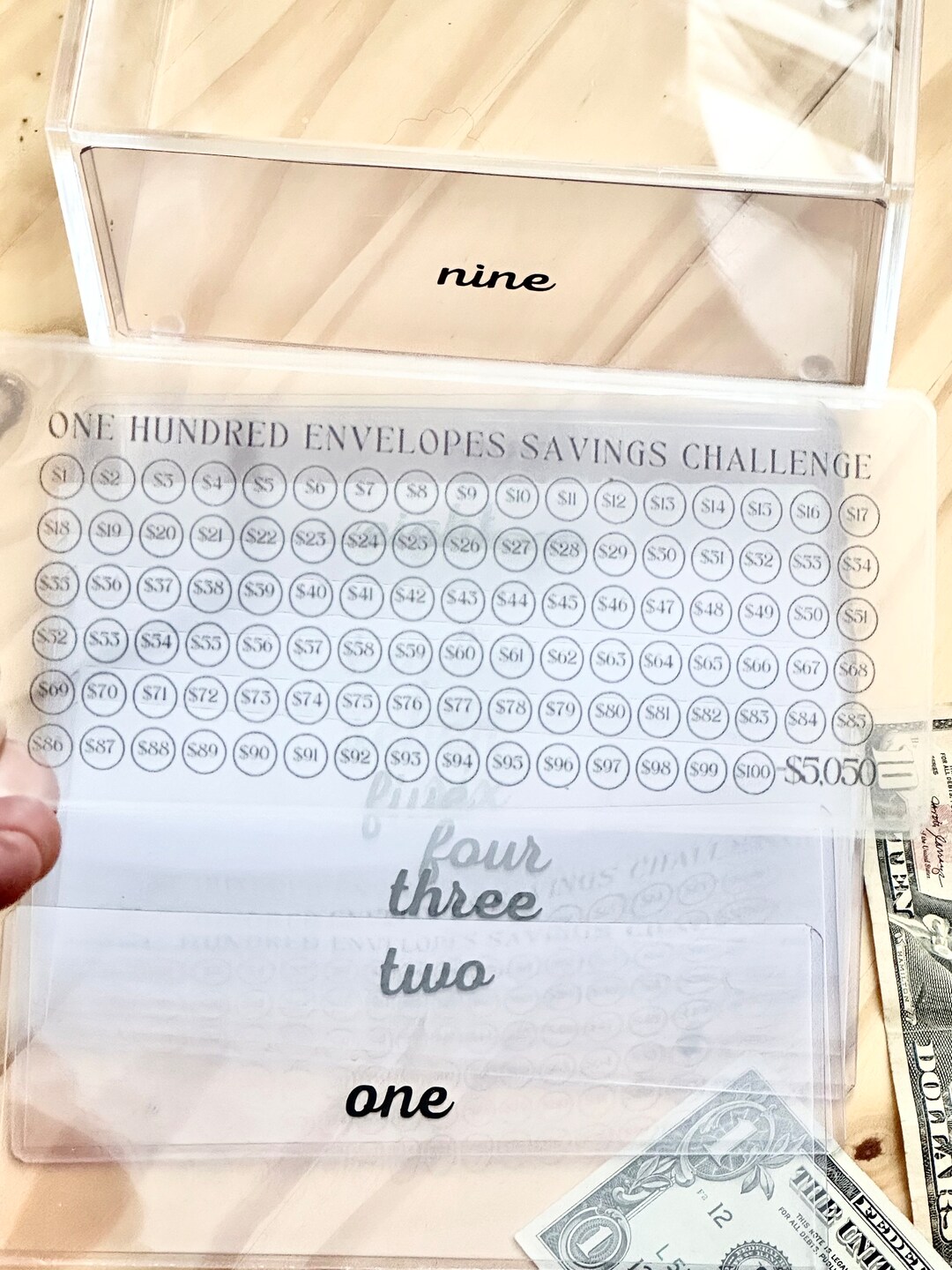 100 Envelopes Challenge Box 5000 Savings Challenge Set 5k Savings ...