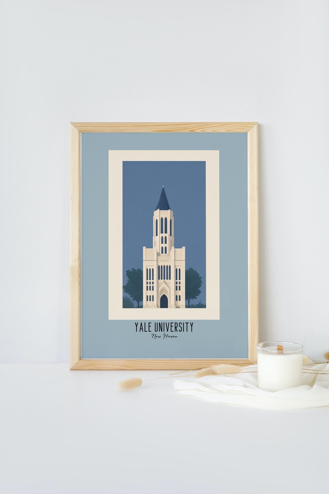 Yale University -minimalist Style Printable Wall Art -digital Download ...
