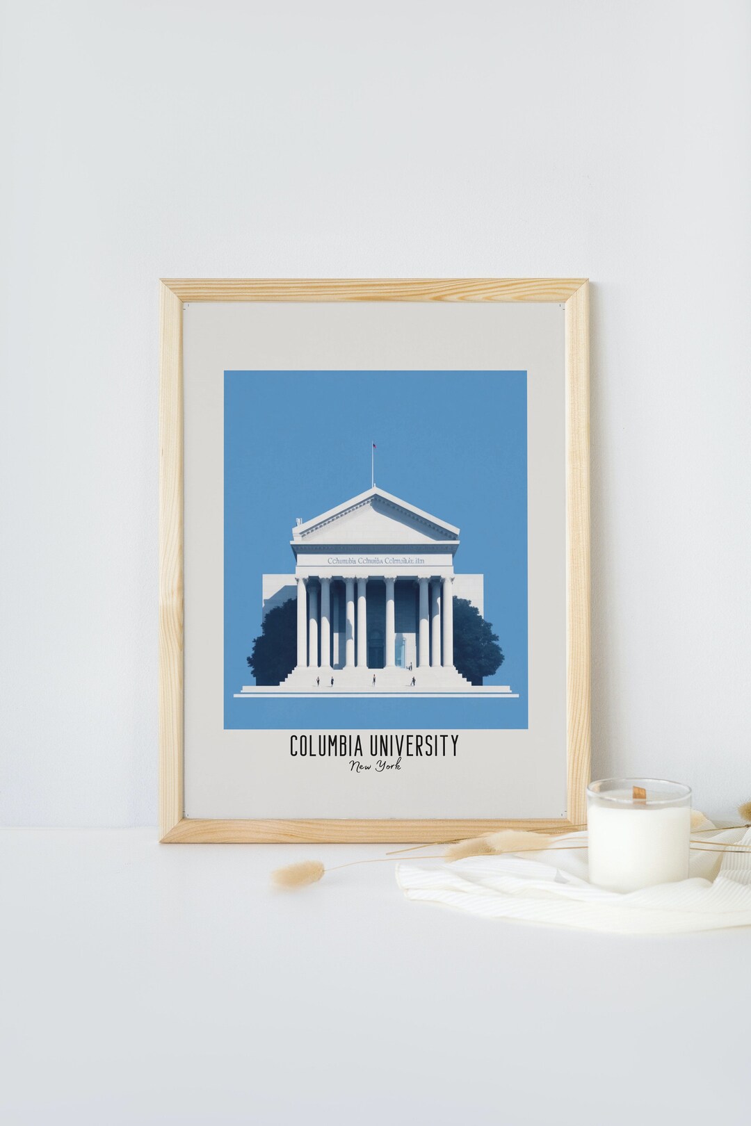 Columbia University -digital Download - Citys-minimalist Style ...