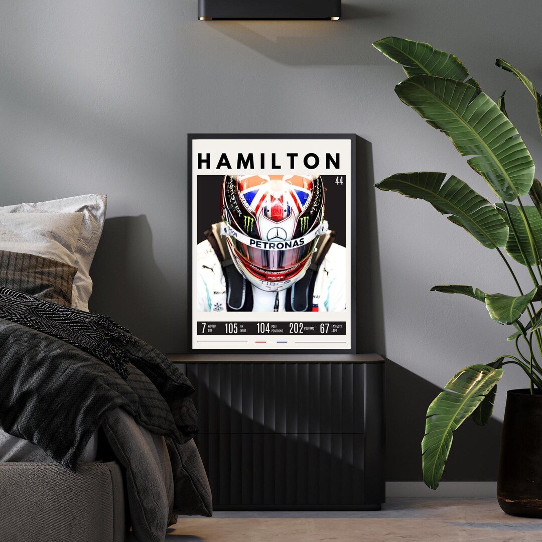 Hamilton -printable Wall Art -digital Download - Formula 1 - Etsy