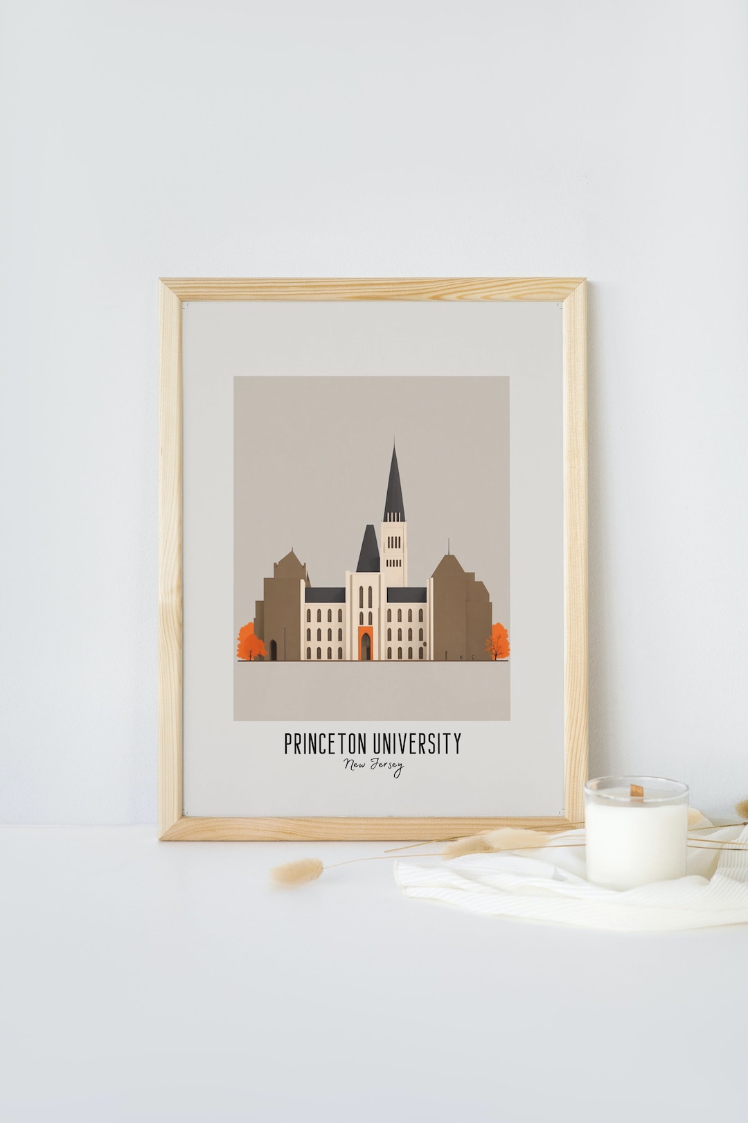 Princeton University -digital Download -minimalist Style Printable Wall ...