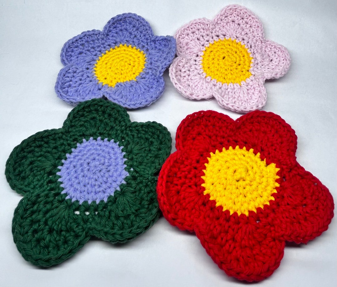 Flower Power Coasters - Etsy