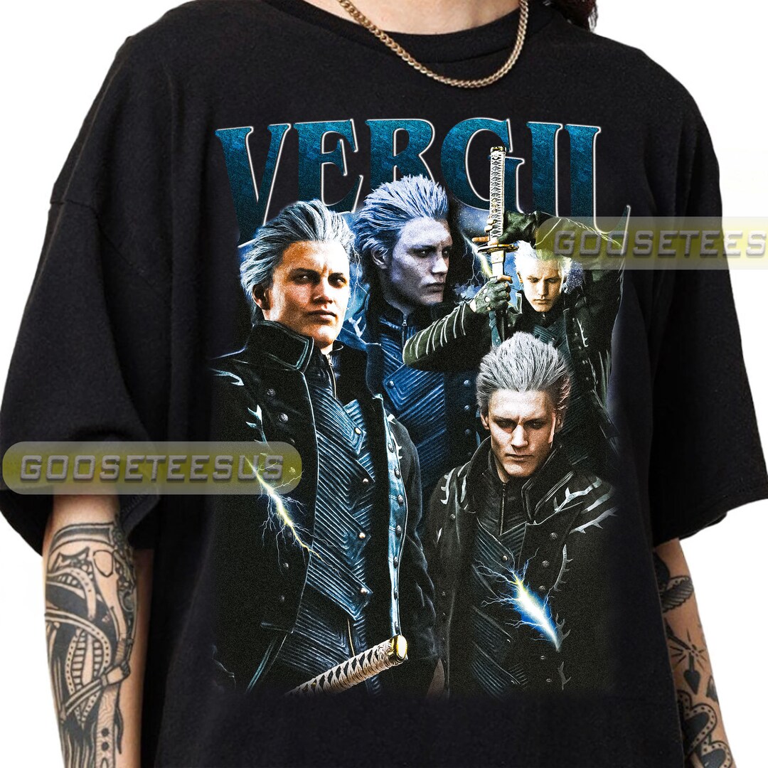Limited Vergil Devil May Cry Vintage T-shirt, Gift for Women and Man ...