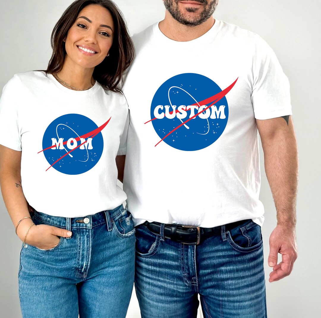 Custom NASA Shirt, Nasa Mom Dad Shirt, Personalized Nasa Shirt, Space ...
