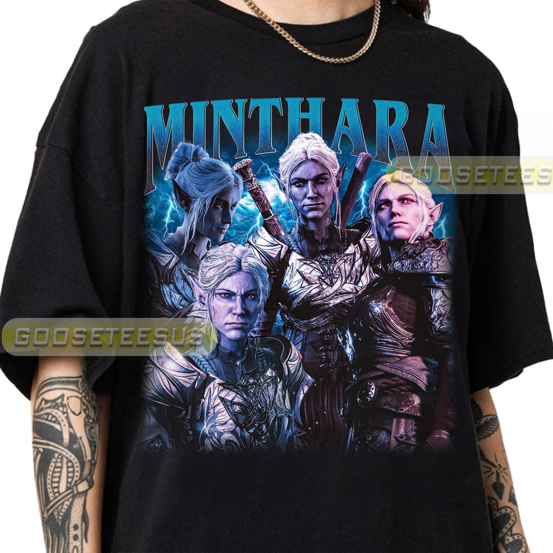 Limited Minthara Baldurs Gate 3 Vintage T-shirt, DMC Game Shirt, Gift ...
