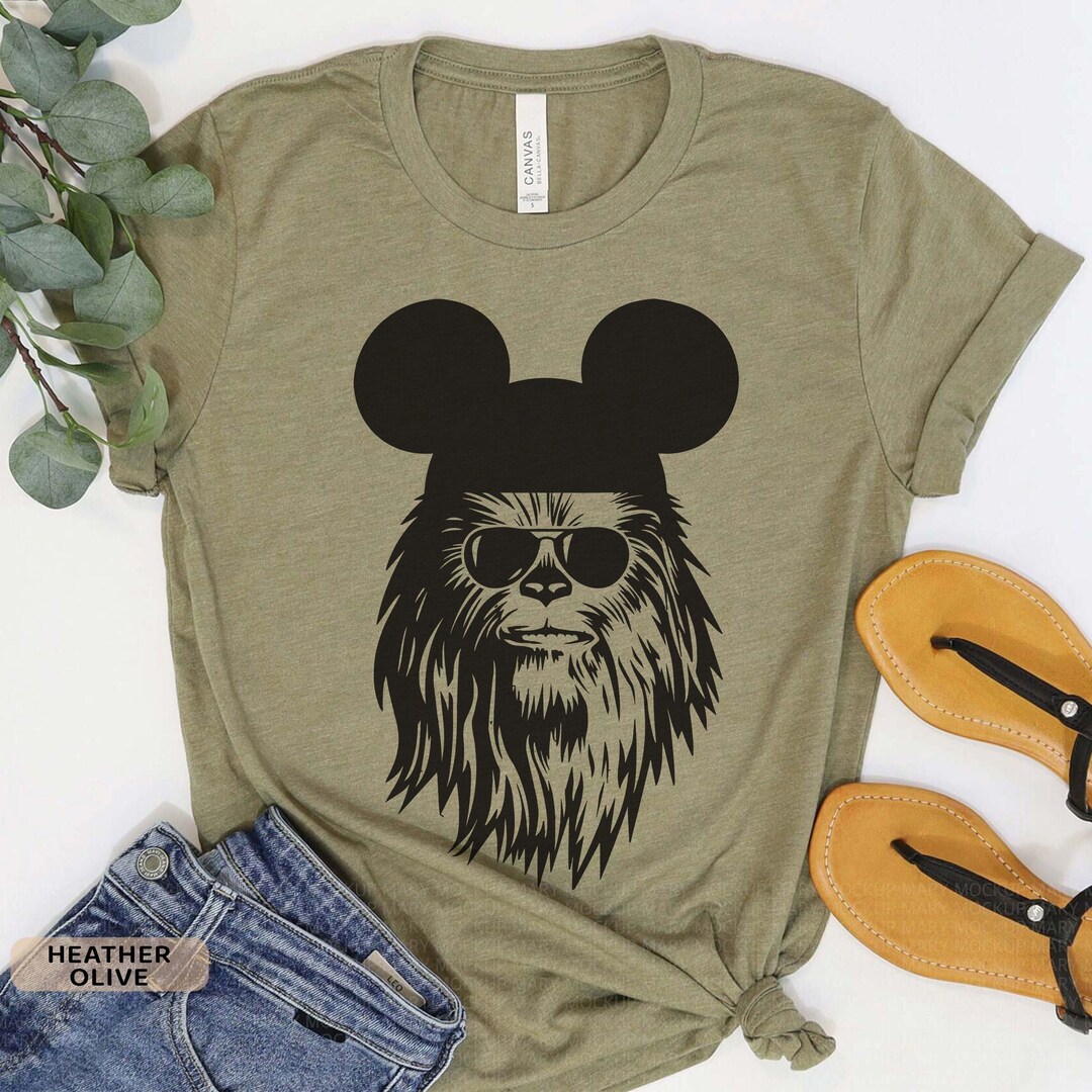 Chewbacca Ears T-shirt: Star Wars Galaxy's Edge Shirt - Etsy