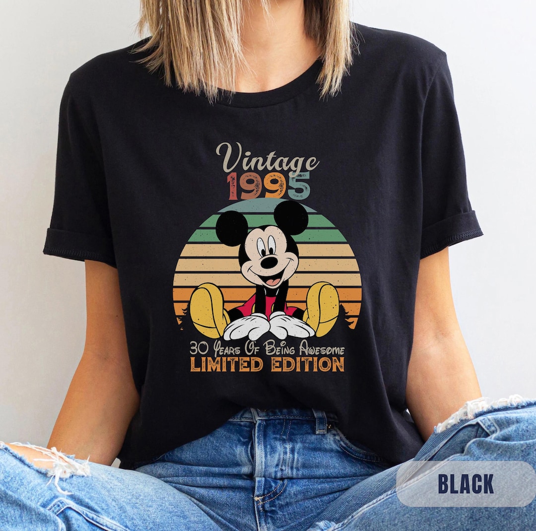 Disney 1995 Limited Edition Mickey T-shirt, 30th Birthday Shirt, Disney ...