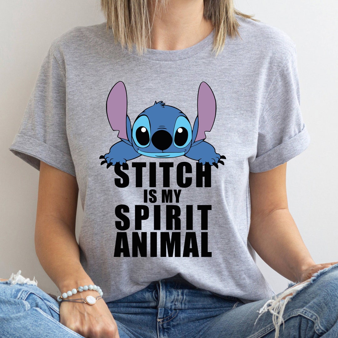 Disney Lilo and Stitch Spirit Animal Tshirt, Stitch is My Spirit Animal ...