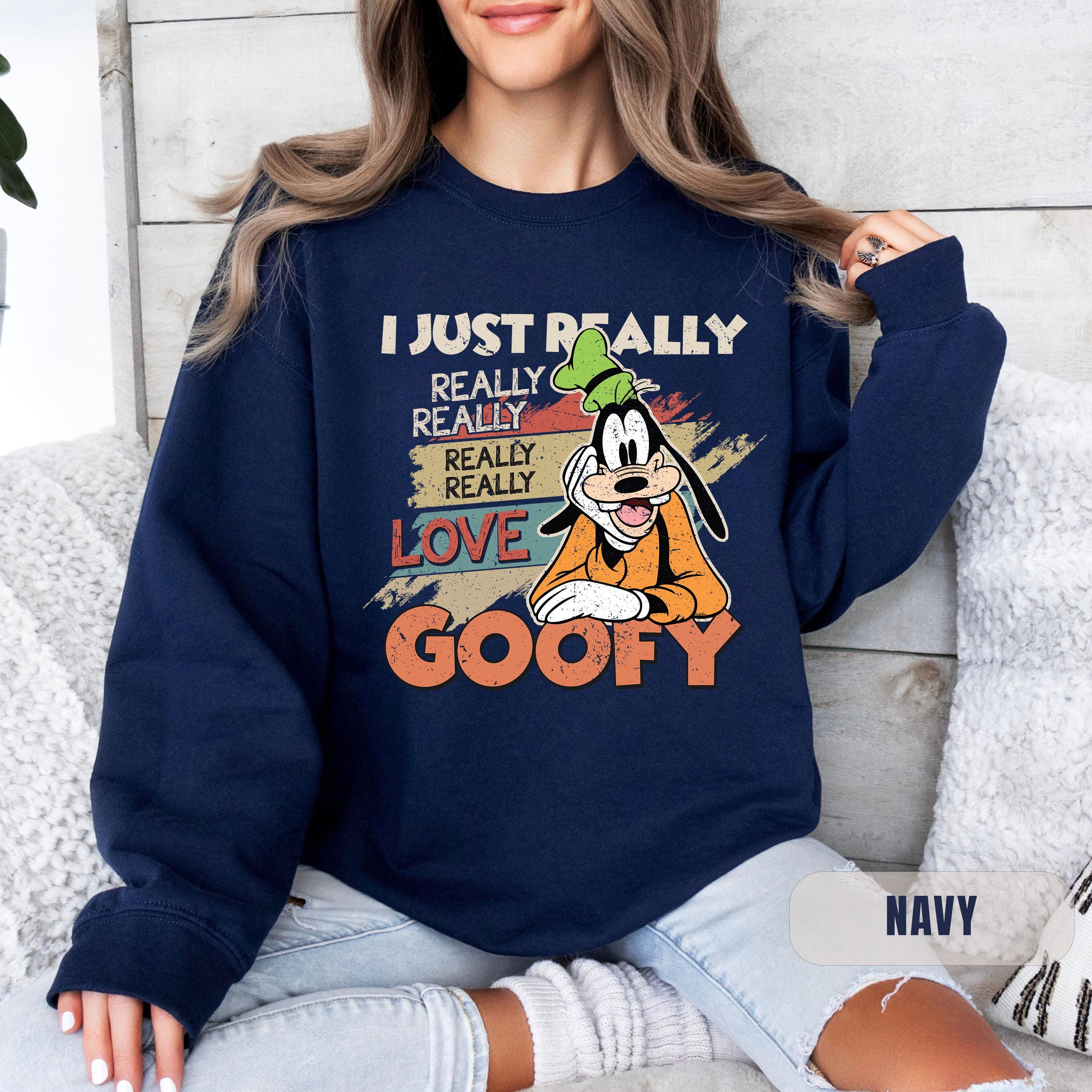 Funny I Just Really Love Goofy Sweatshirt, Cute Goofy Dog Sweater ...