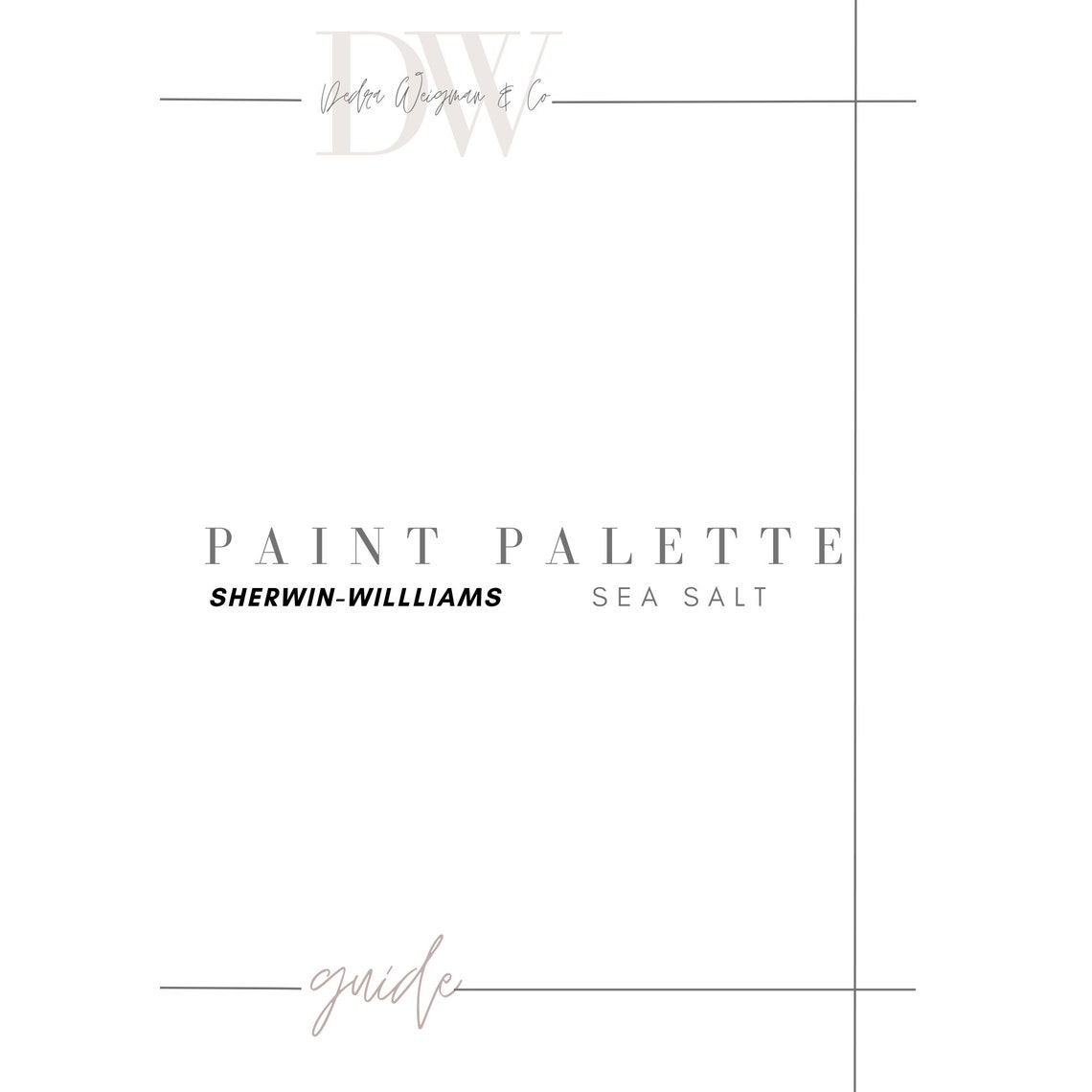 Sea Salt Sherwin Williams Paint Color Palette, Coastal Calm Paint Color ...