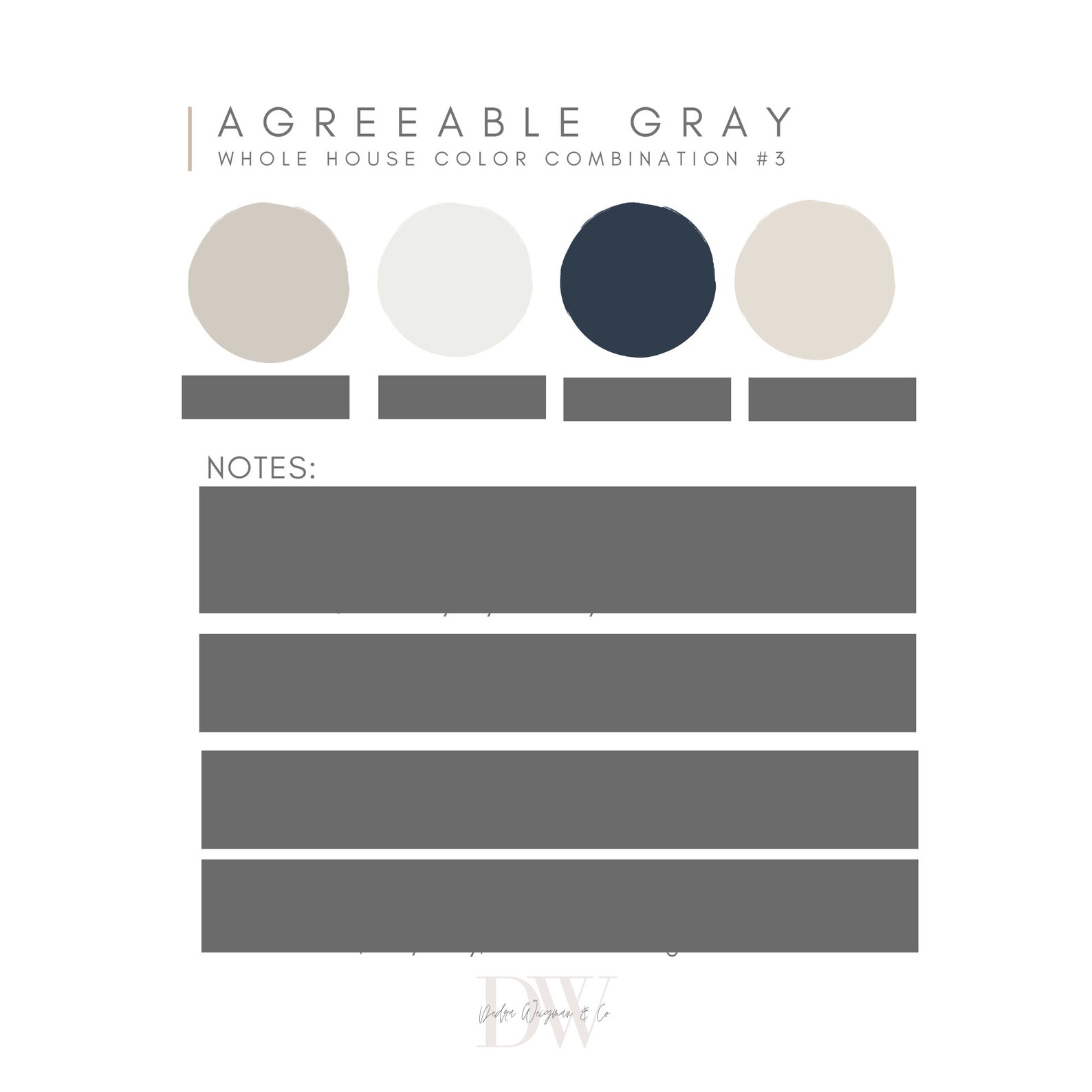 Agreeable Gray Sherwin Williams Paint Palette, Neutral Interior Home ...