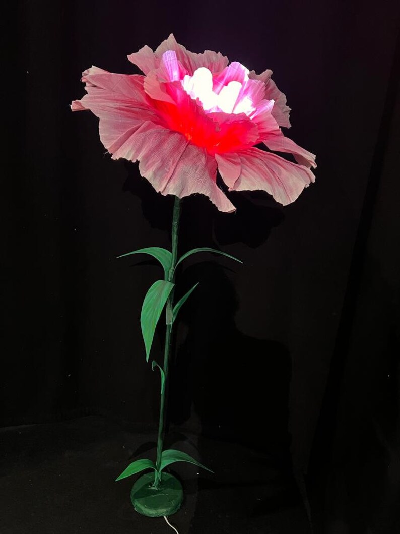 Lampara De Flor Gigante De Papel / Large Paper Flower Lamp - Etsy