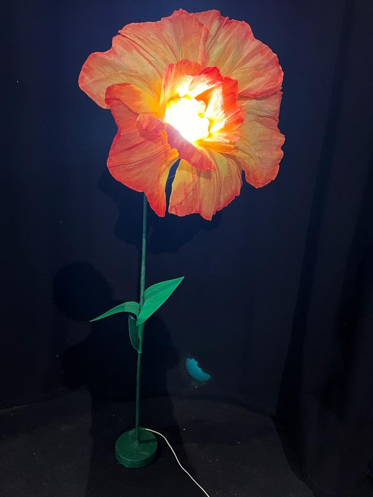 Lampara De Flor Gigante De Papel / Large Paper Flower Lamp - Etsy
