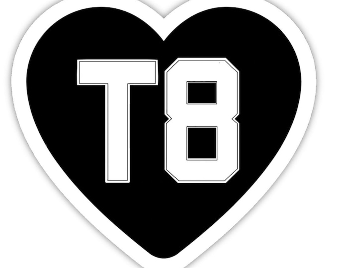 Tate Mcrae Heart Sticker - Etsy