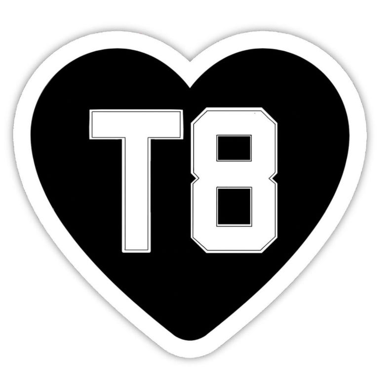 Tate Mcrae Heart Sticker - Etsy
