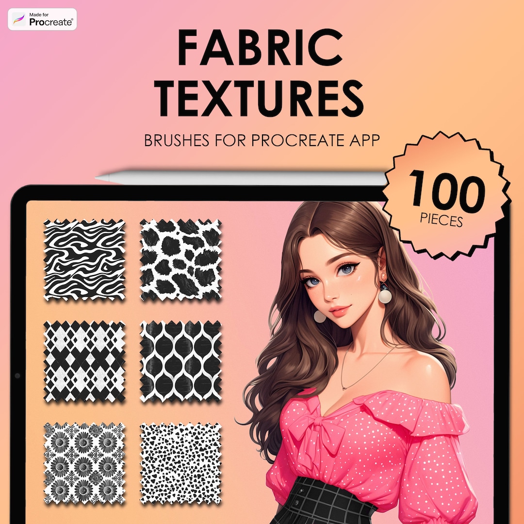 Procreate Fabric Brushes | Procreate Fabric Texture Brushes - Etsy