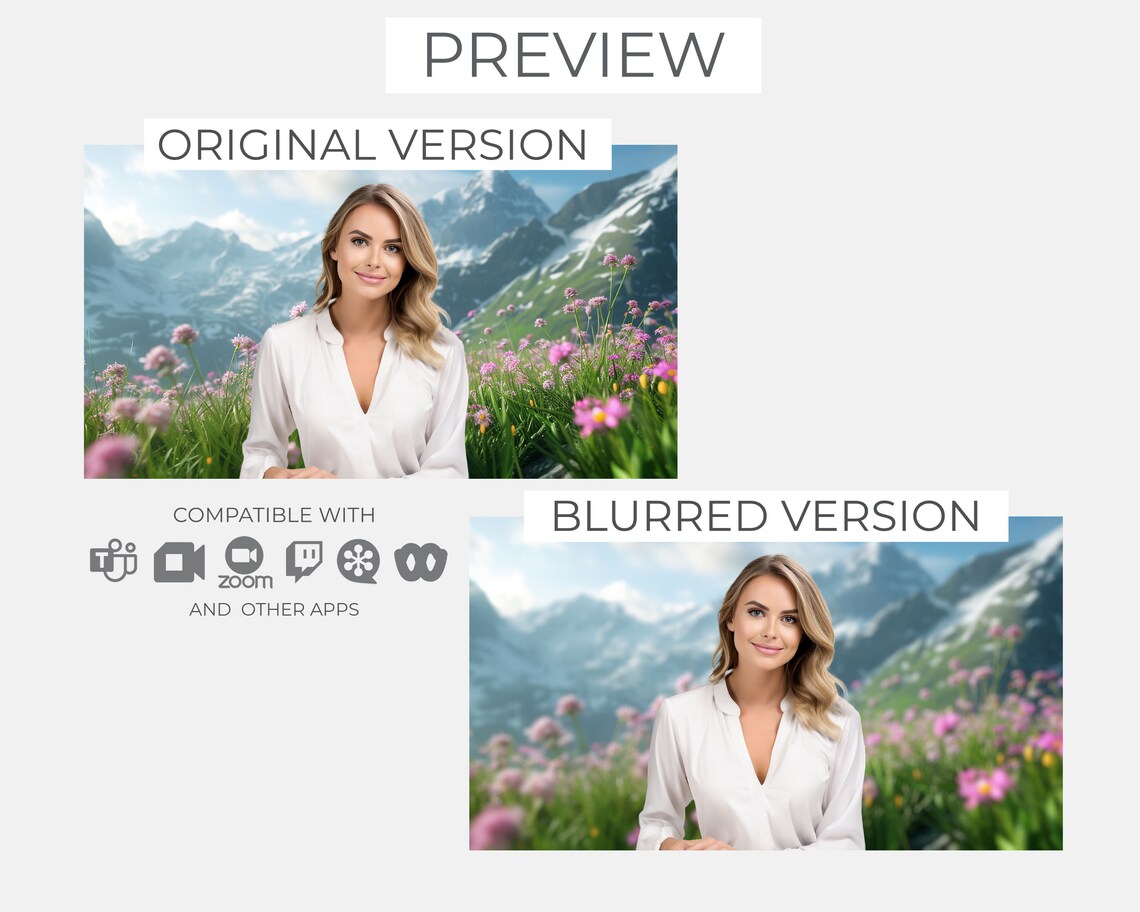 Mountains Zoom Background | Nature Zoom Background Home Office | Home ...