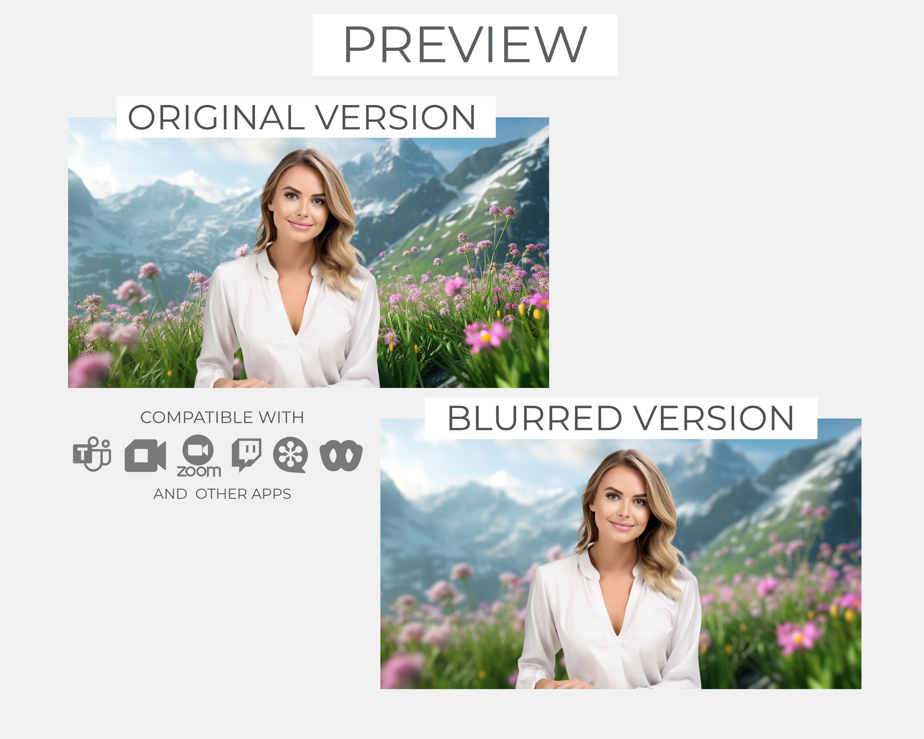 Mountains Zoom Background | Nature Zoom Background Home Office | Home ...