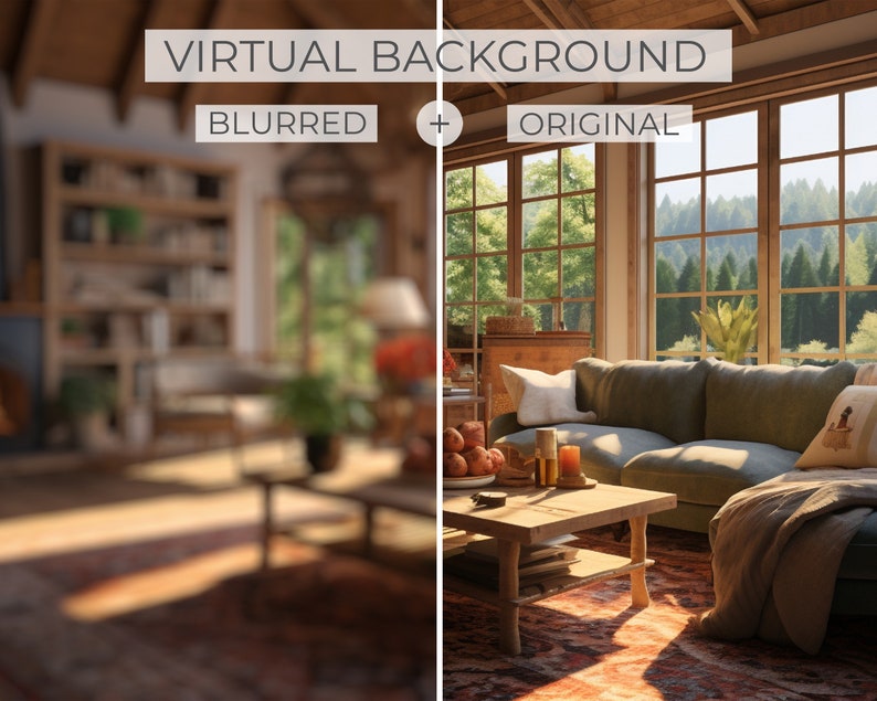 Farmhouse Zoom Background Home Office Farmhouse Home Office Zoom ...