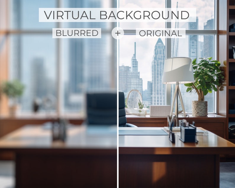 City View Office Zoom Background Zoom Background Office - Etsy