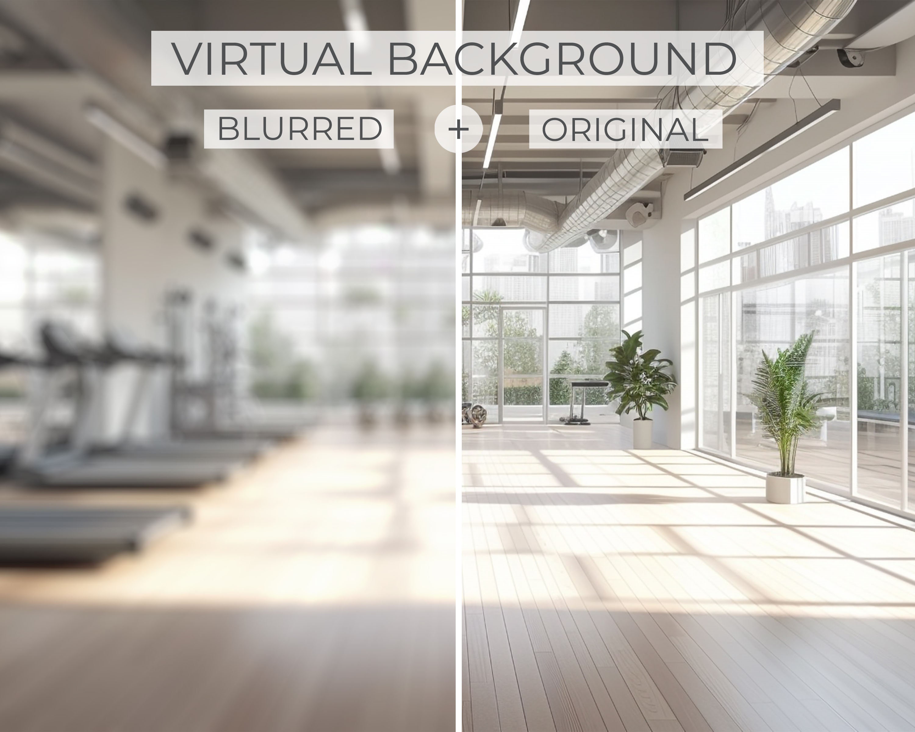 White Gym Zoom Background Zoom Background Gym Modern Gym Virtual ...