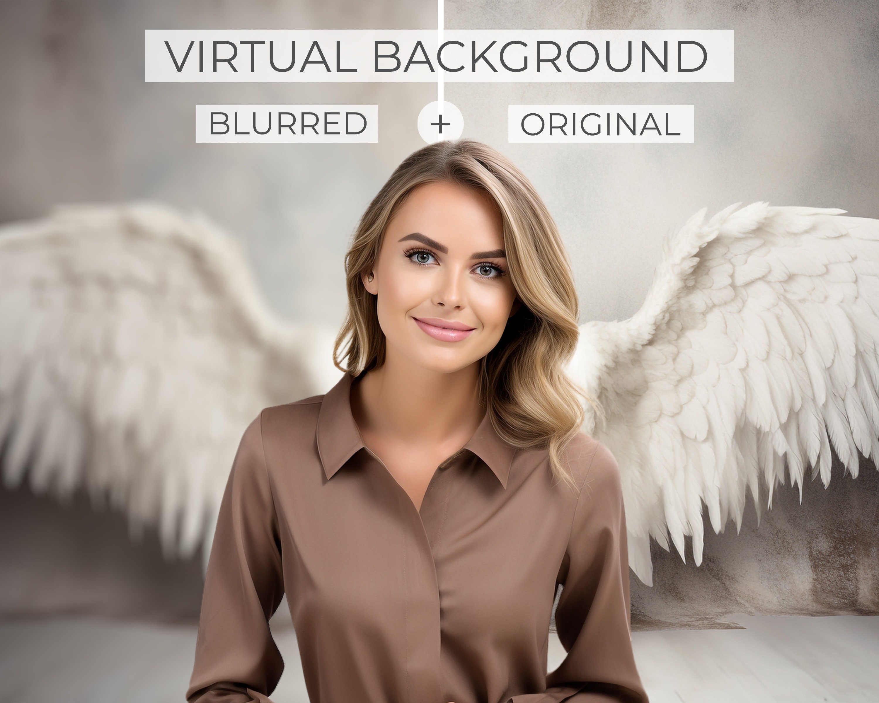 Angel Wings Zoom Background | Zoom Background Home Office | Angel Wings ...