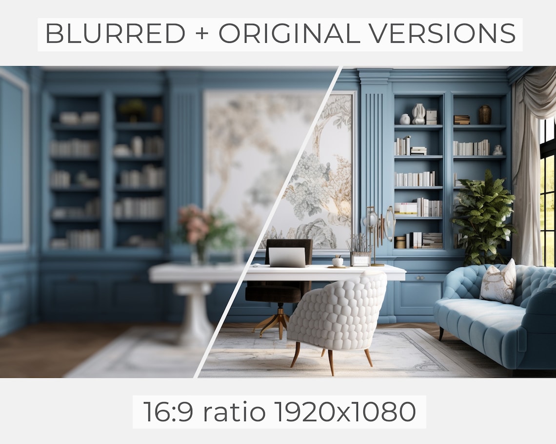 Blue Room Zoom Background Home Office Home Office Zoom Background Home ...