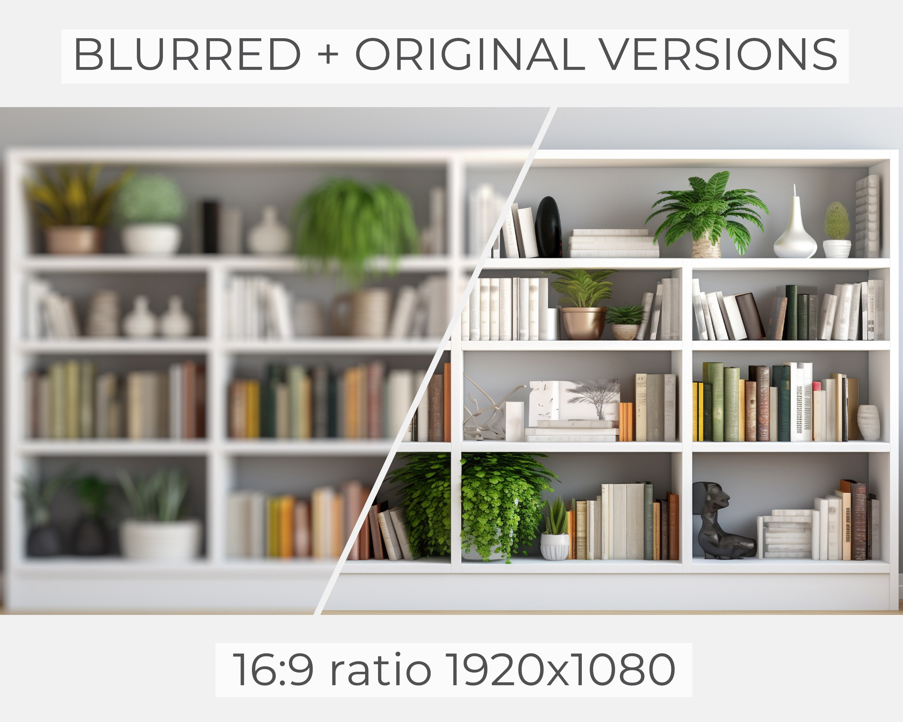 White Bookshelf Zoom Background Home Office Home Office Virtual ...