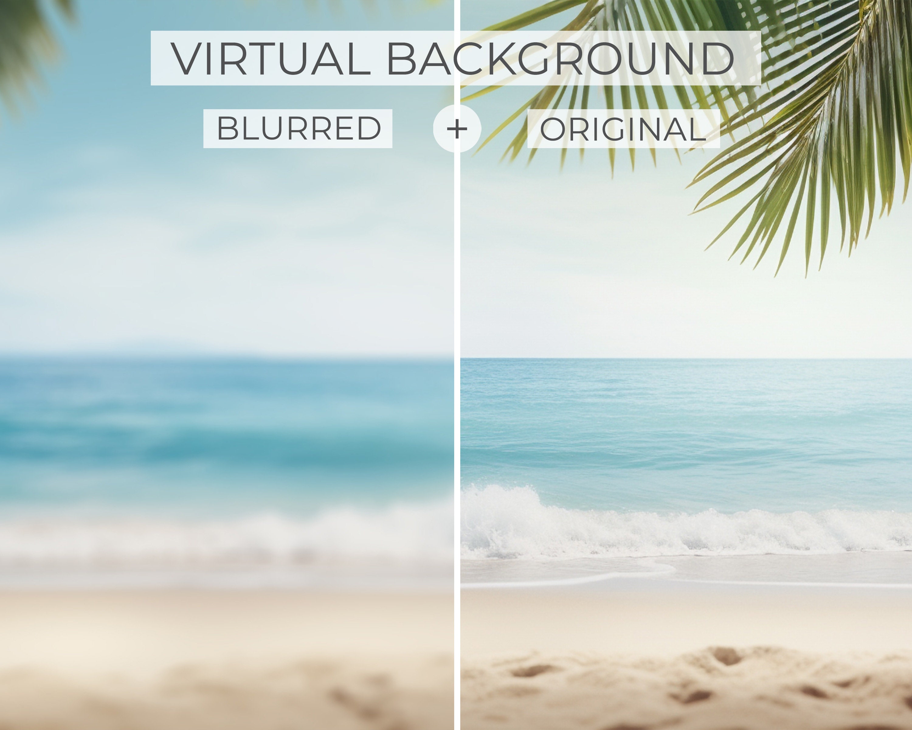 Tropical beach Zoom background home office Tropical beach home office ...