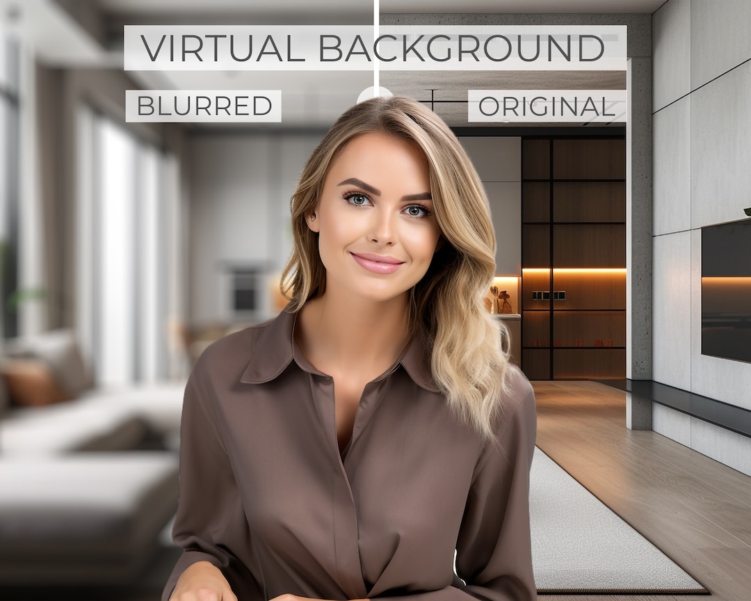 Luxury Modern House Zoom Background Home Office Modern Home Office Zoom ...