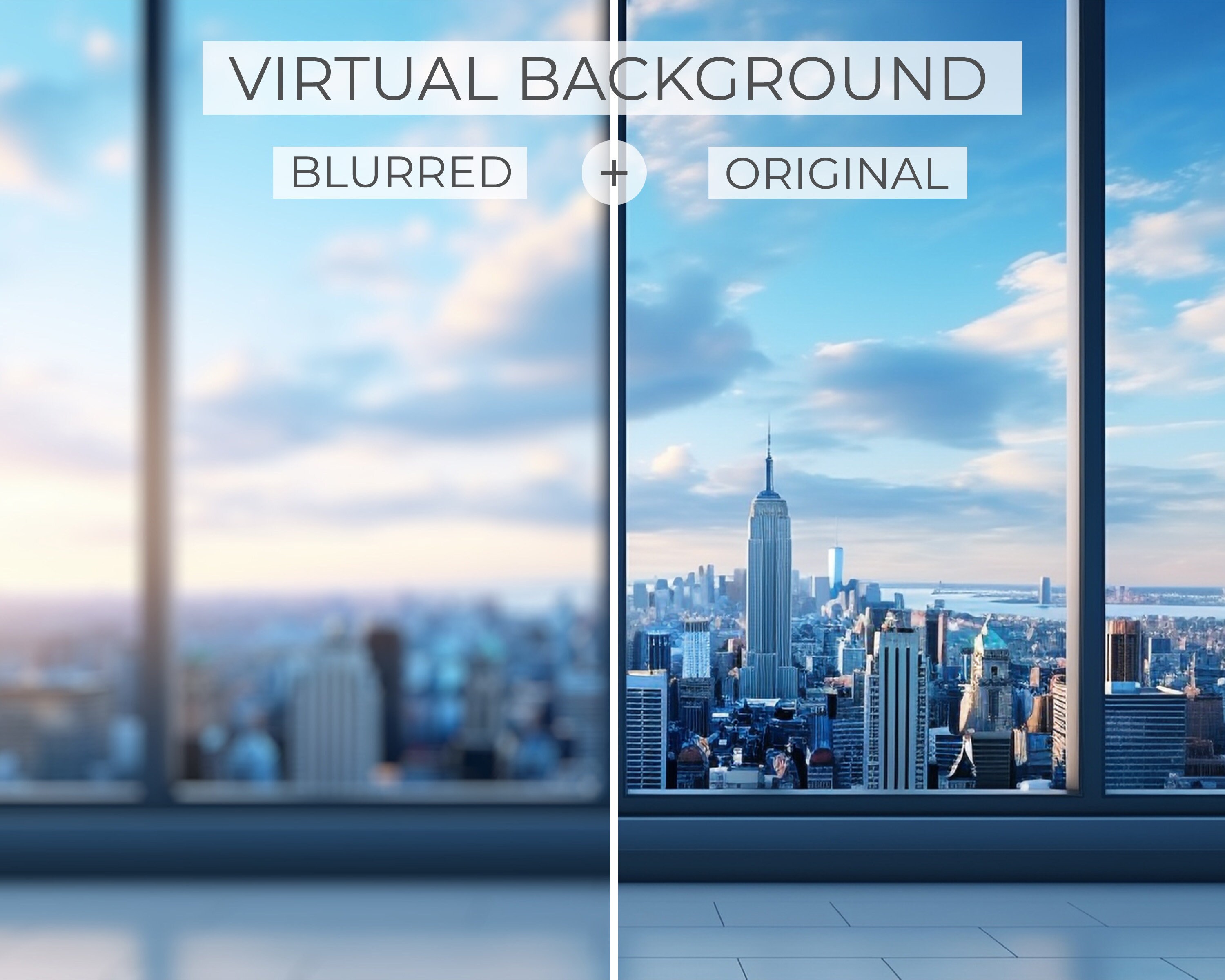 Window City View Zoom Background Office Window City View - Etsy